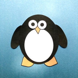 Printable Winter Craft for Kids, Roll-a-penguin Game and Craft, Arctic ...