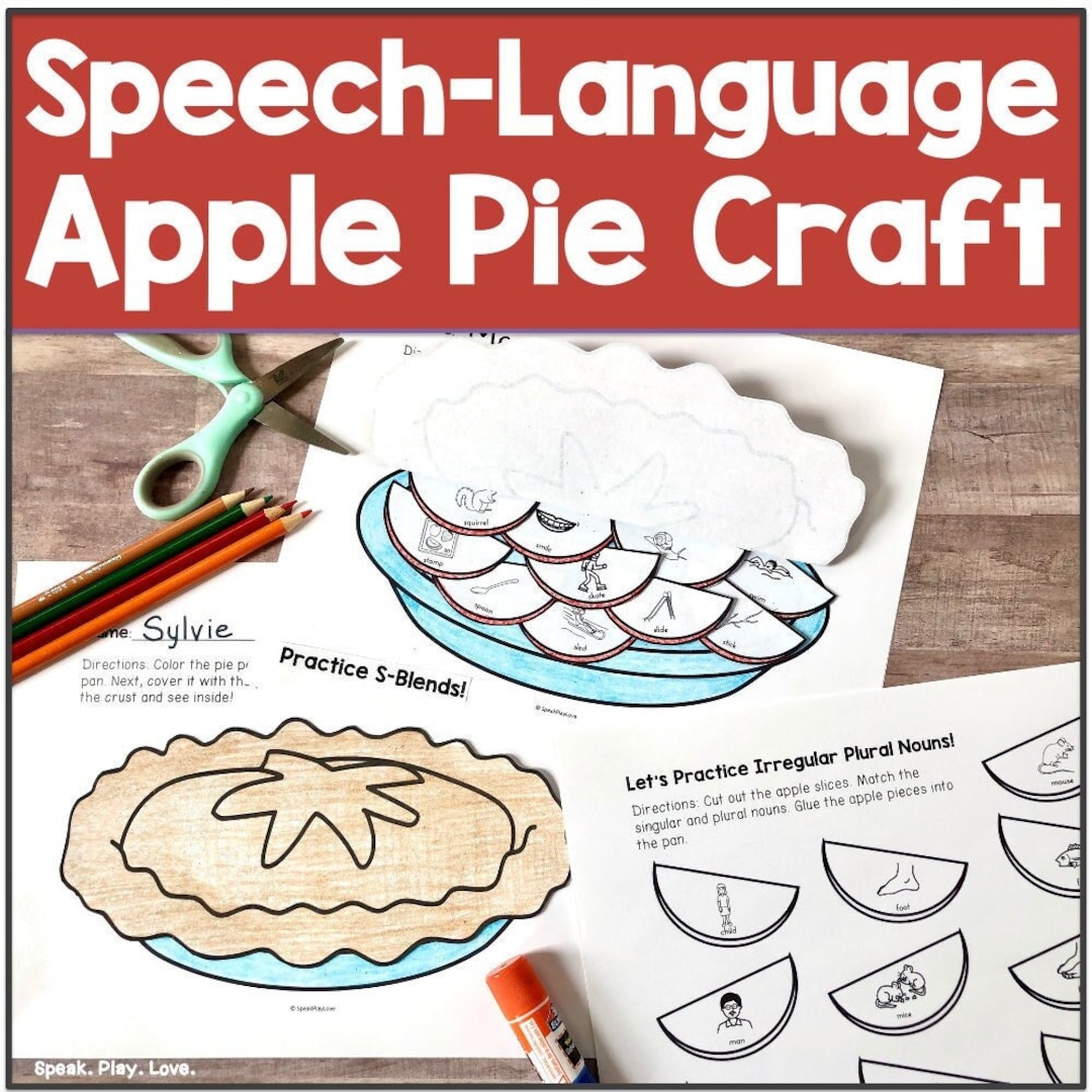 Printable Speech Therapy Craft, Fall, Thanksgiving, Articulation ...
