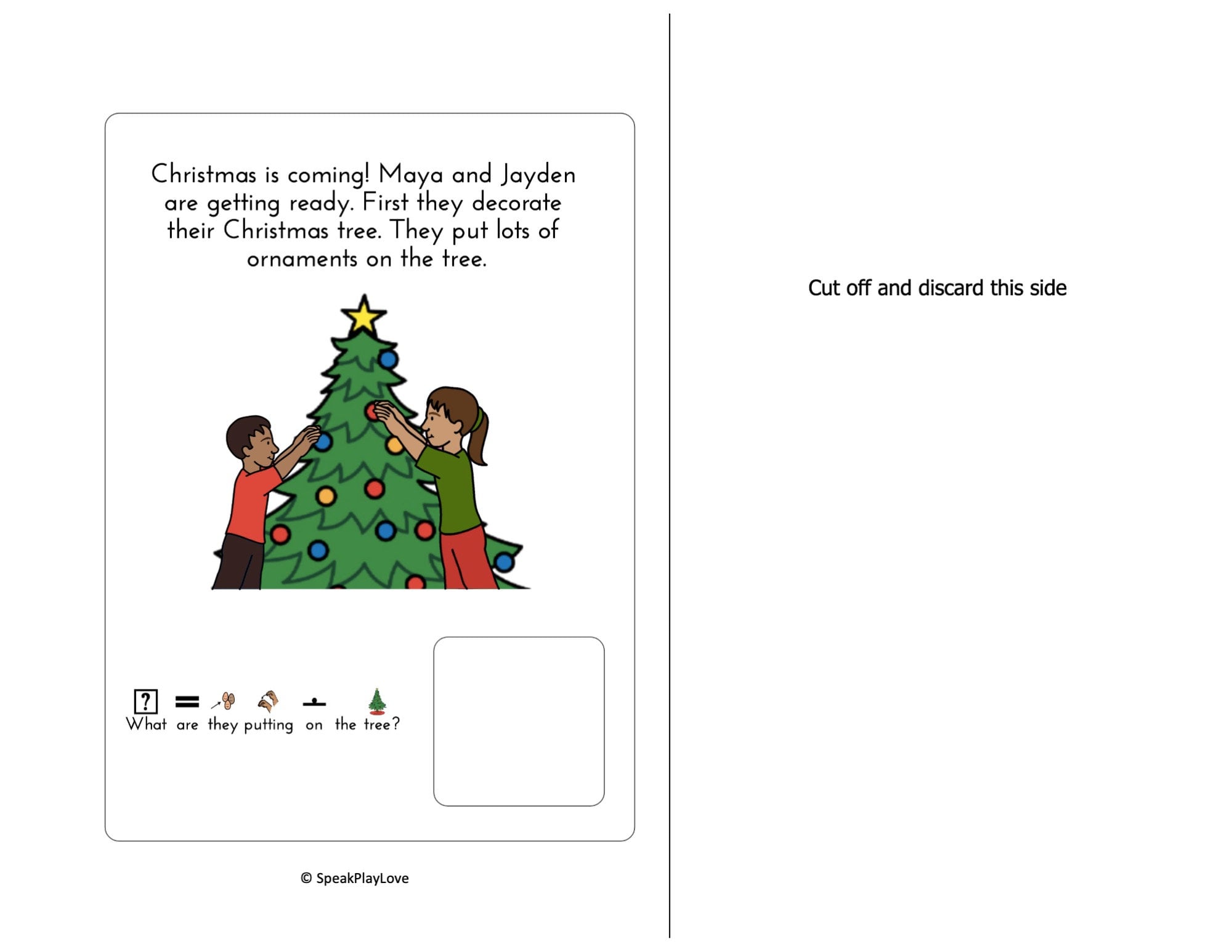 Printable Christmas Interactive Book With Wh Questions, Christmas ...