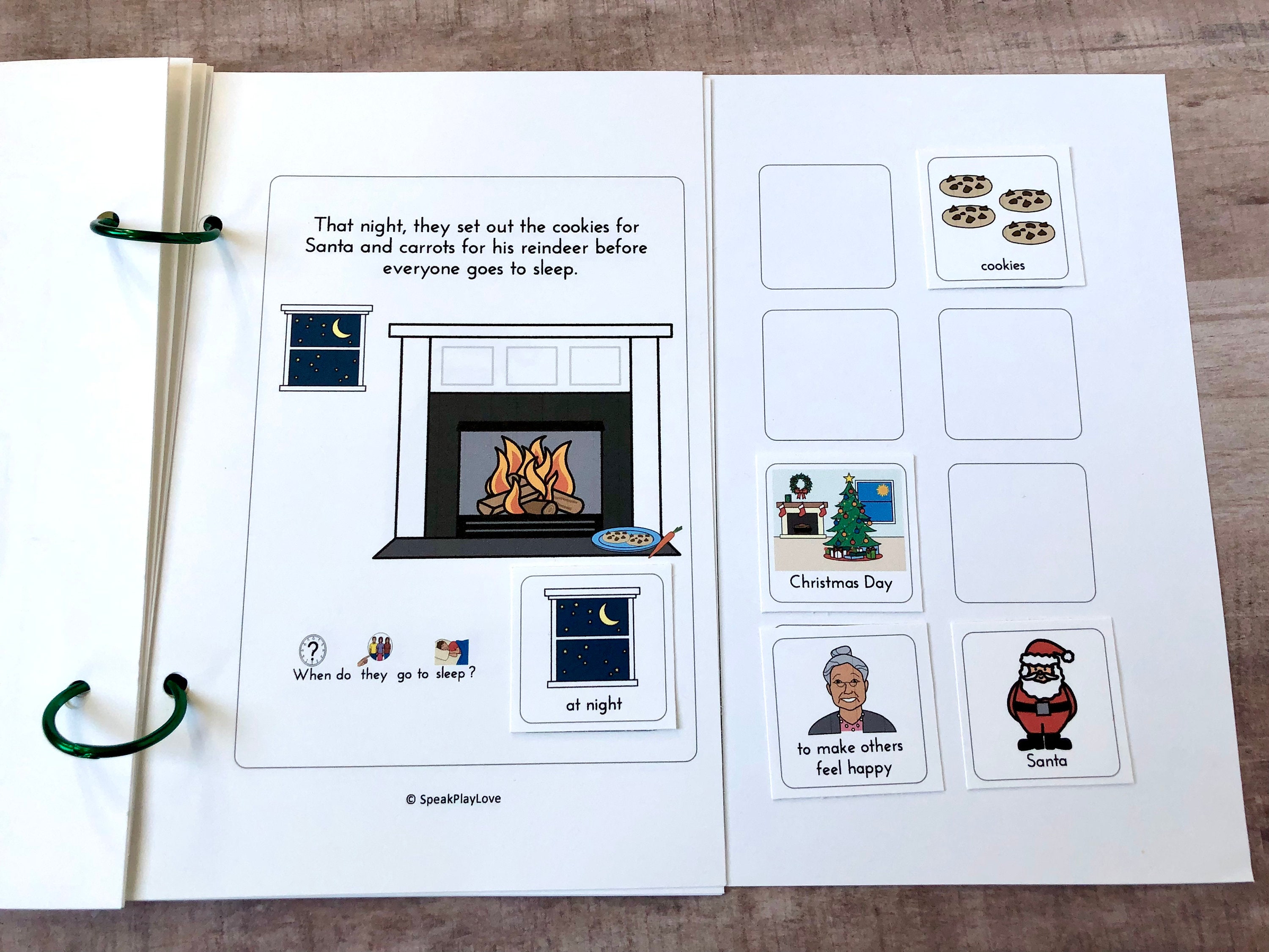 Printable Christmas Interactive Book With Wh Questions, Christmas ...