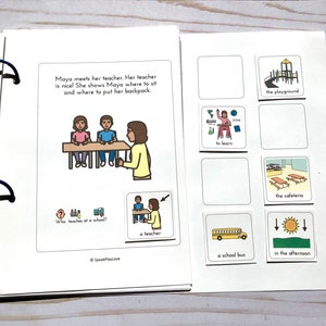 Printable Interactive Books With School-theme, Back to School Speech ...