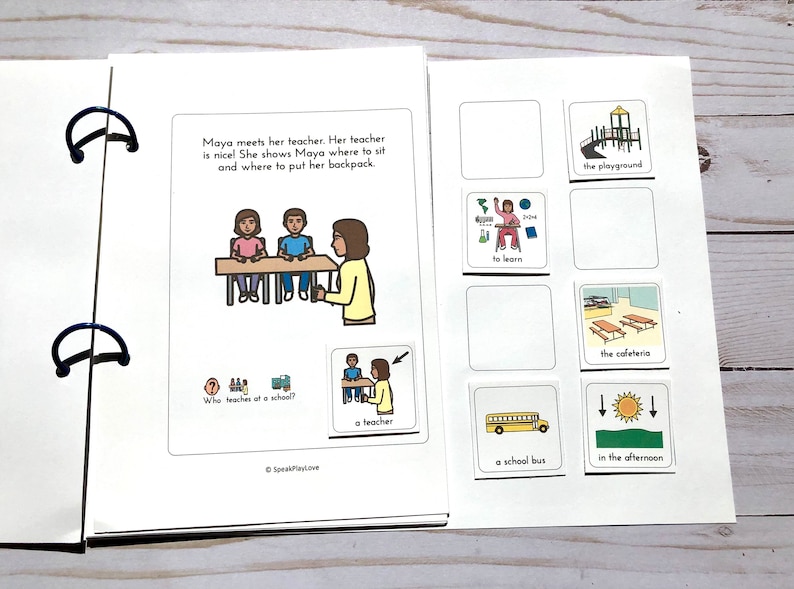 Printable Interactive Books With School-theme, Back to School Speech ...