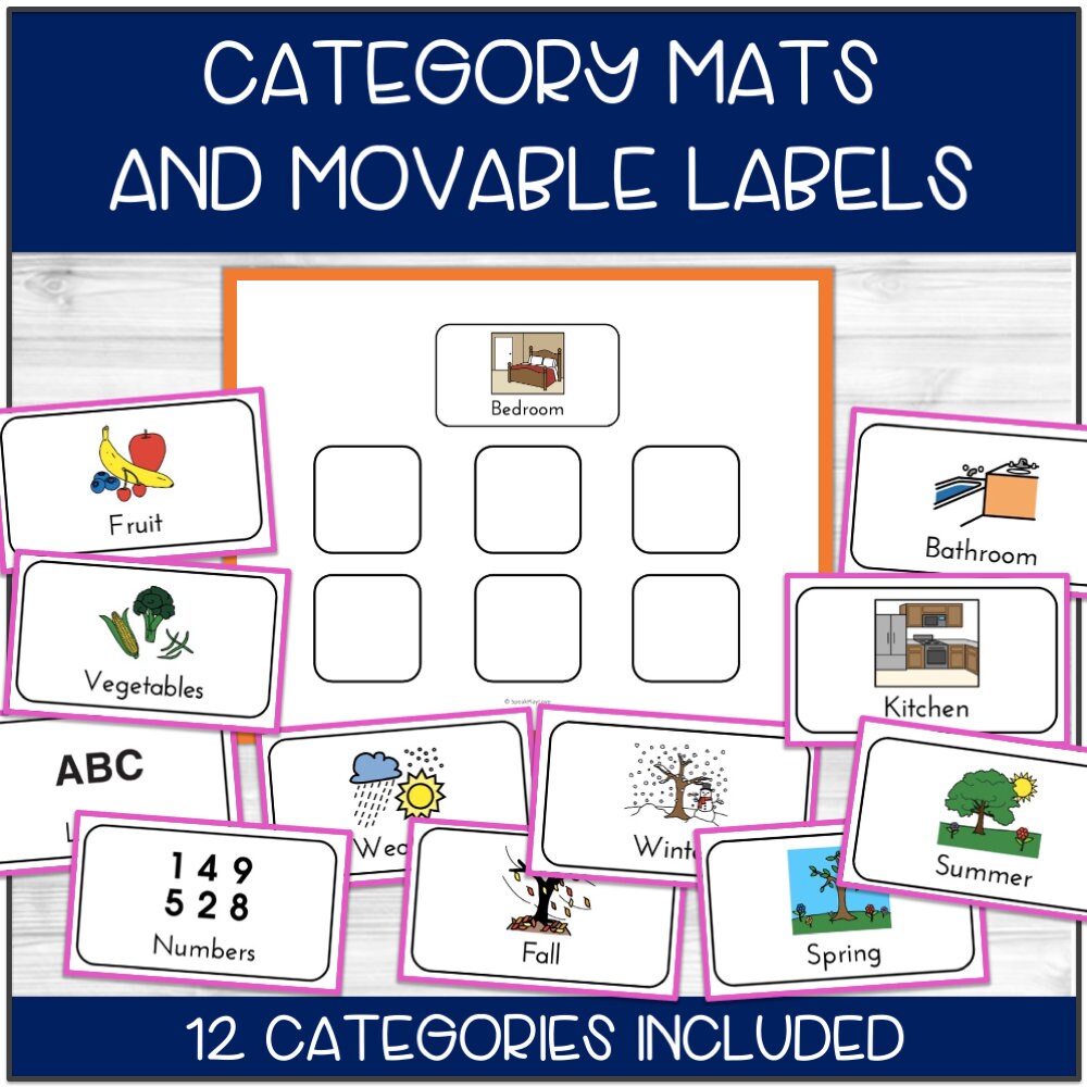 Printable Sorting by Categories Activity, Preschool Printables, Speech ...