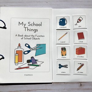 Printable Interactive Books With School-theme, Back to School Speech ...