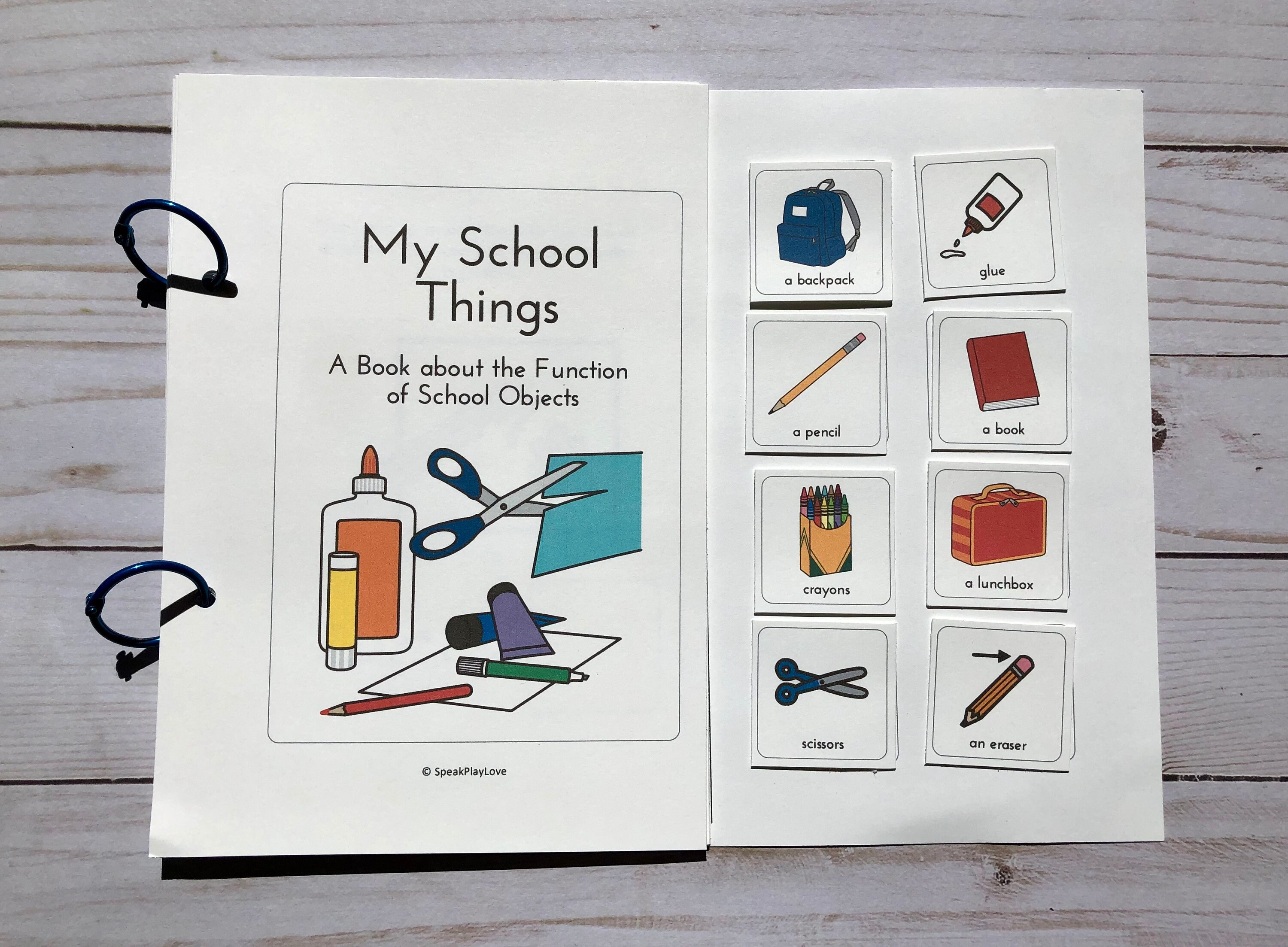 Printable Interactive Books With School-theme, Back to School Speech ...