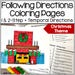 Printable Christmas Following Directions Coloring Pages, Digital ...
