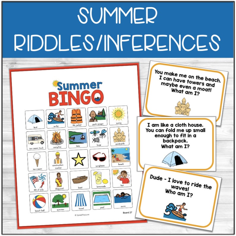 Printable Summer Bingo Activity, 32 Bingo Boards, Language Learning ...