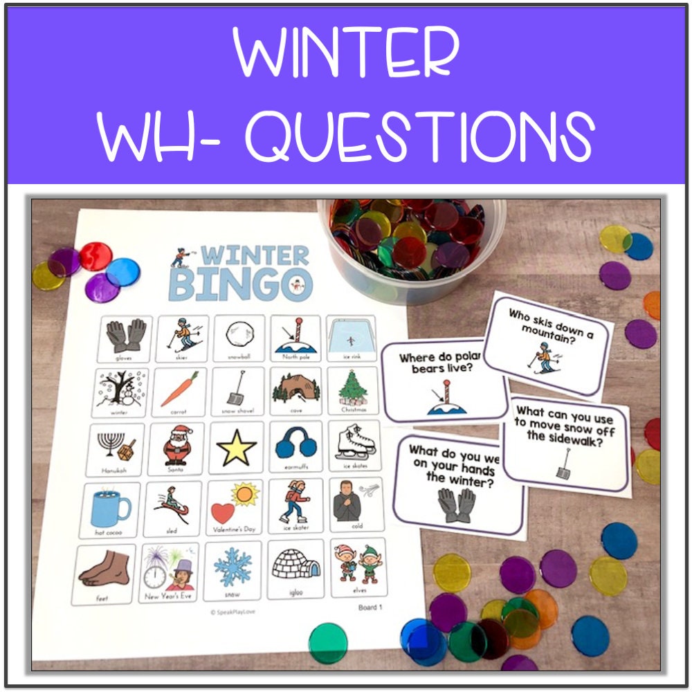 Printable Winter Bingo Activity, 32 Bingo Boards, Homeschool Game ...