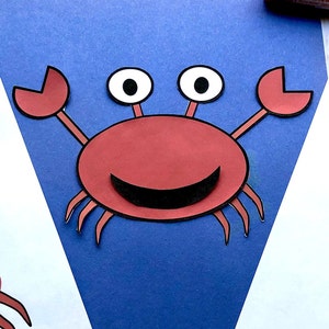Printable Summer Craft for Kids, Roll-a-crab Game and Craft, Ocean ...