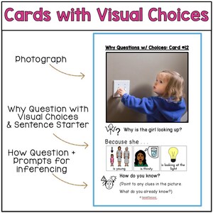 Why Questions Task Cards: Speech Therapy Materials (digital Download ...