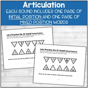 Printable Summer Speech Therapy Shark Craft, Articulation Summer ...