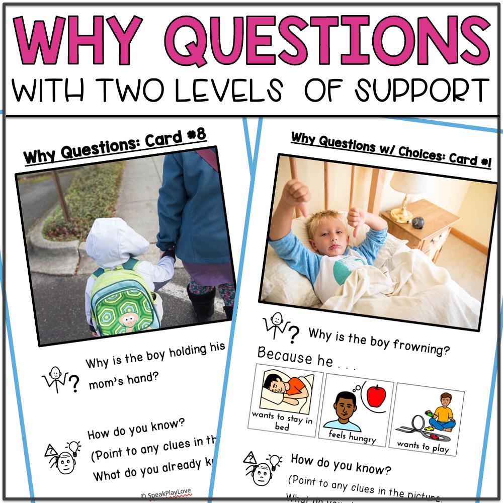 Why Questions Cards Printable; WH Questions With Visual Supports ...