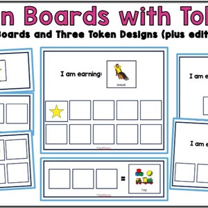 Printable Visual Schedule for Speech Therapy, First/then Board, Token ...