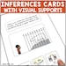 Printable Inferences Task Cards: Speech Therapy & Autism Visuals (PDF ...