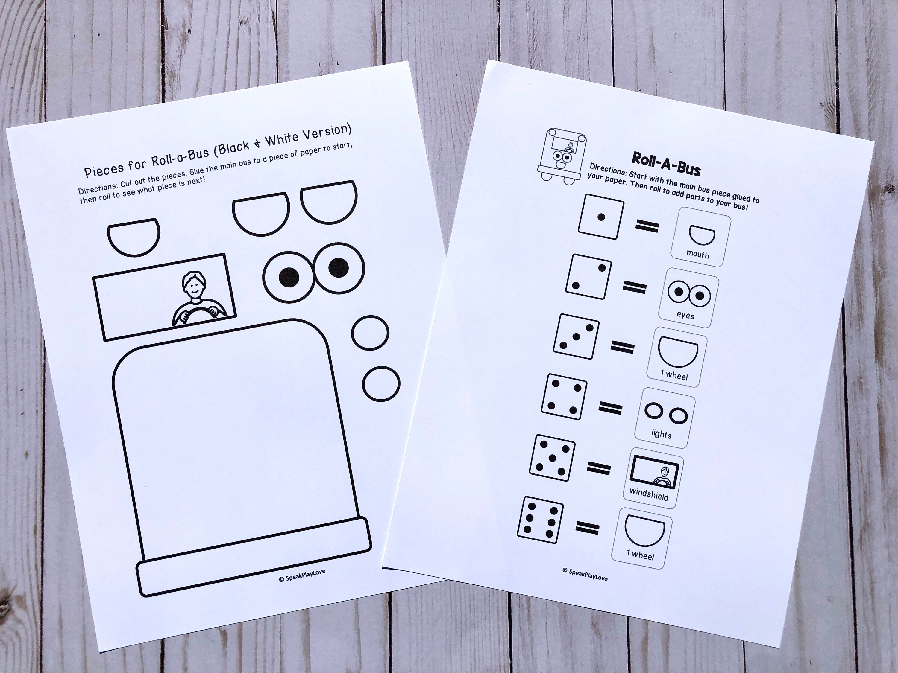 Printable Back to School Craft for Kids, Roll-a-bus A Back to School ...