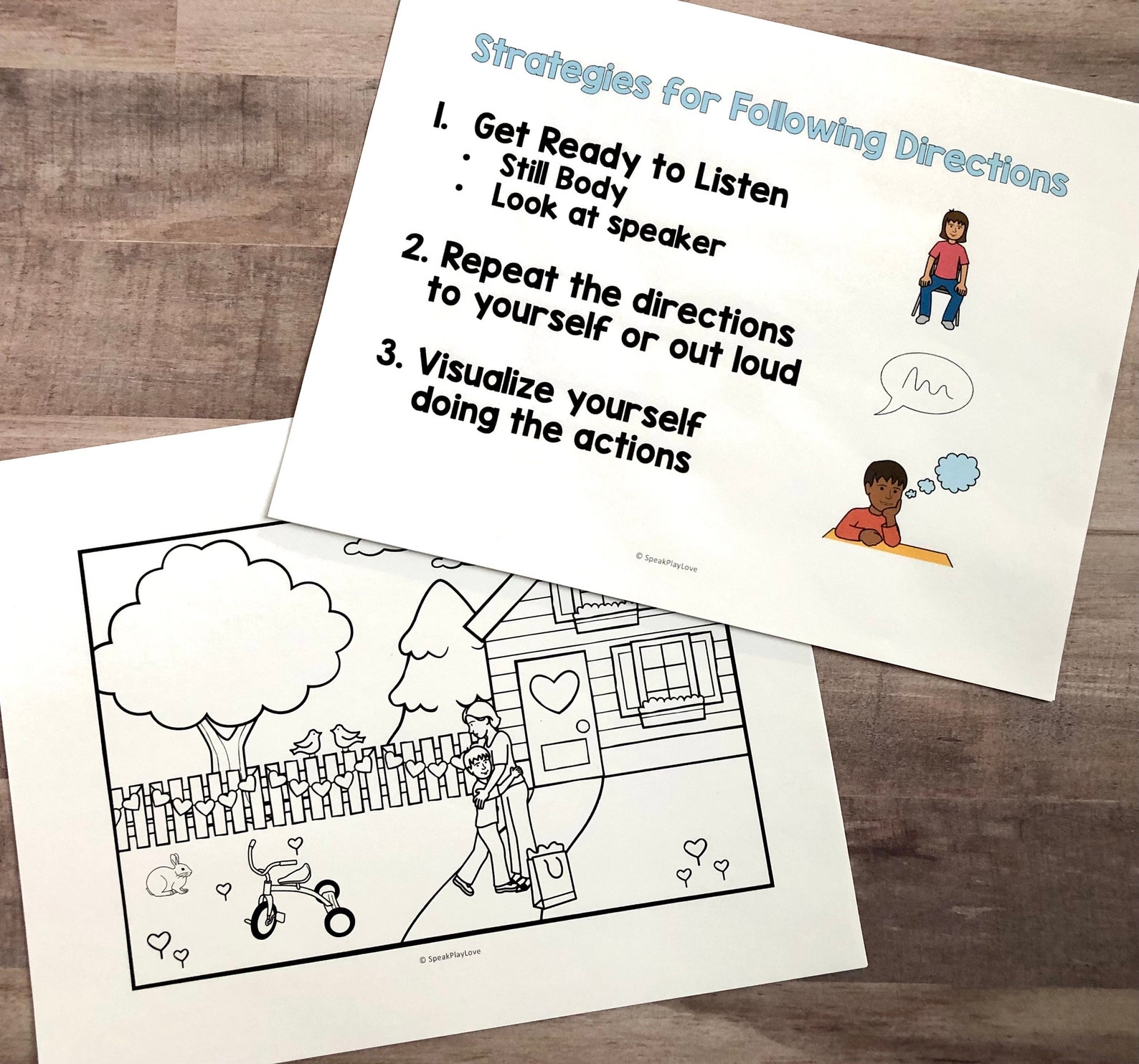 Printable Valentine's Day Following Directions Coloring Pages, Digital ...