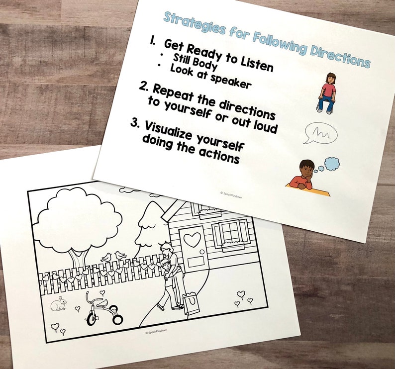 Printable Valentine's Day Following Directions Coloring Pages, Digital ...