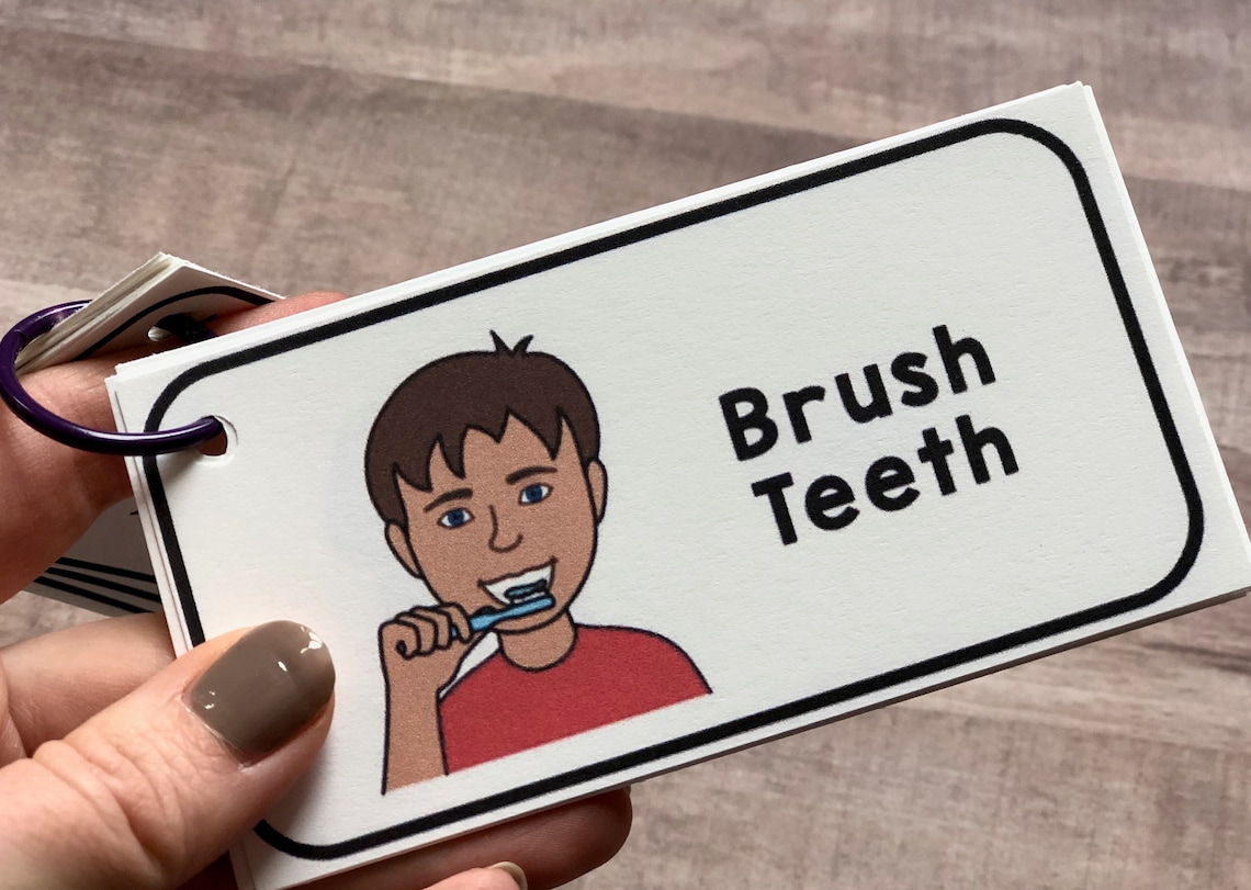 Printable Bedtime Routine Cards for Kids, Night Visual Schedule ...