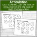 Printable Speech Therapy Craft, Articulation Worksheets, Cut and Glue ...