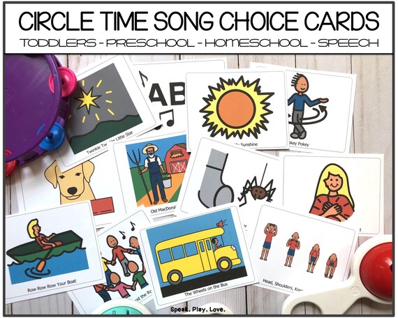 Printable Circle Time Song Choice Cards Great Song Visuals - Etsy UK