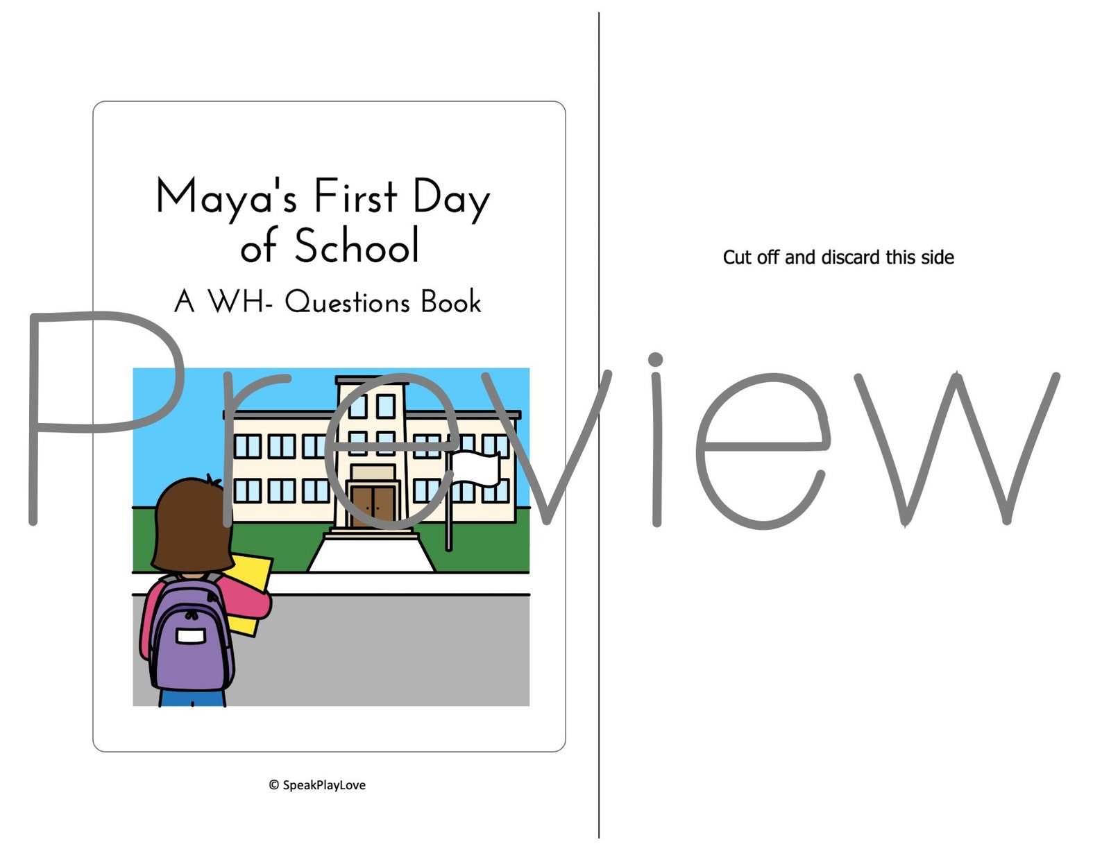 Printable Interactive Books With School-theme, Back to School Speech ...