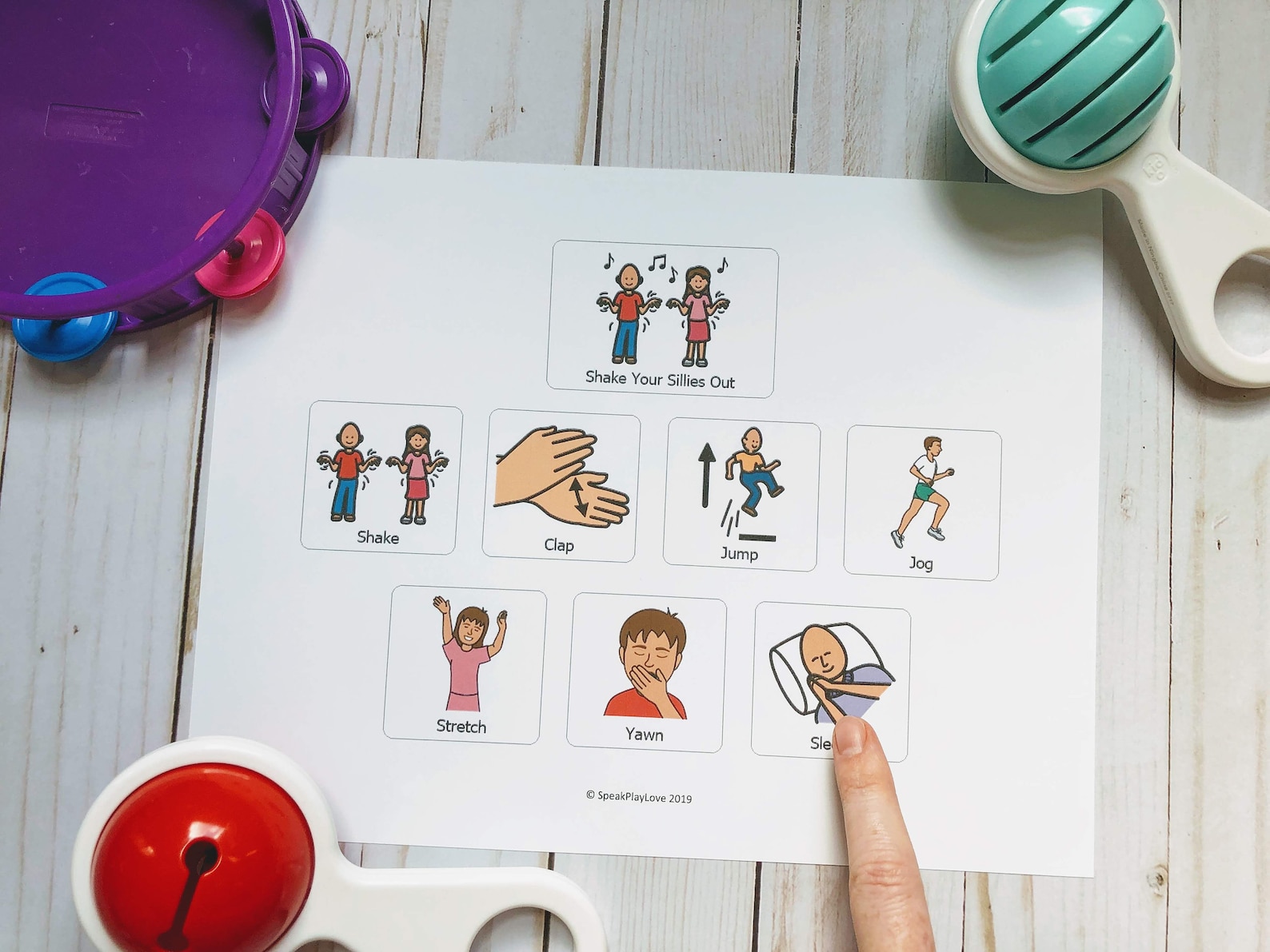 Printable Circle Time Song Visuals: Toddler & Preschool Communication ...