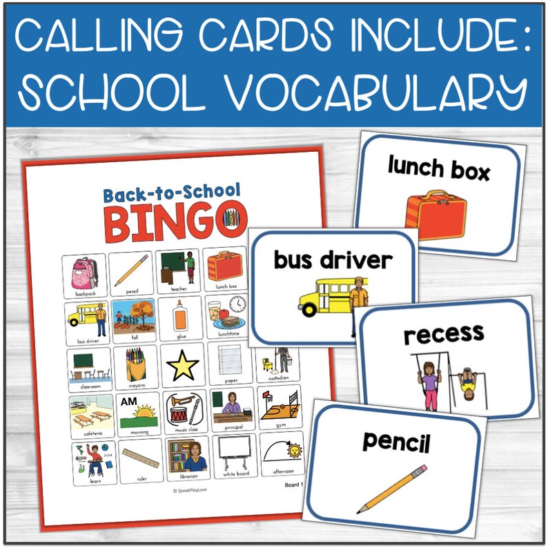 Printable Back-to-school Bingo Activity, 32 Bingo Boards, Language ...