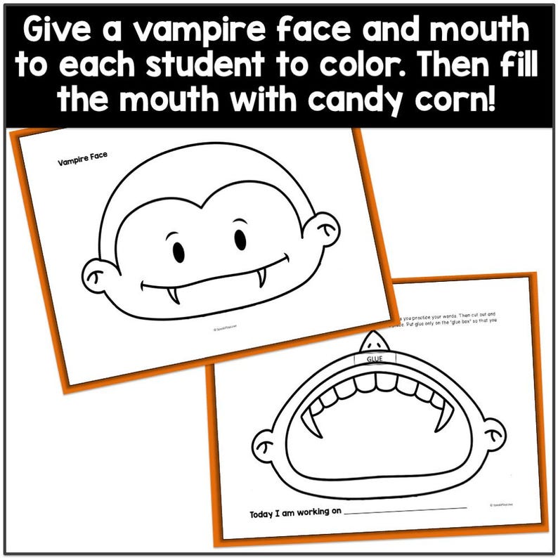 Halloween Speech Therapy Craft, Articulation Worksheets (digital ...