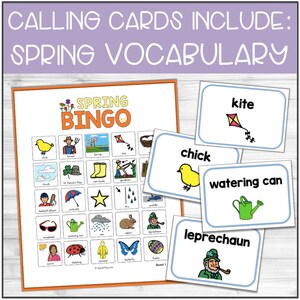 Printable Spring Bingo Activity, 32 Bingo Boards, Language Learning ...