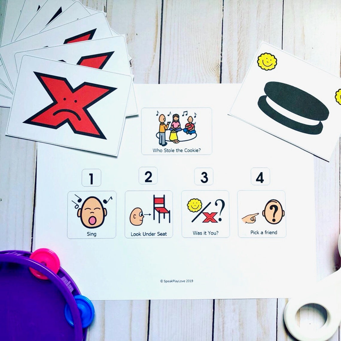 Printable Circle Time Song Visuals Interactive Communication | Etsy