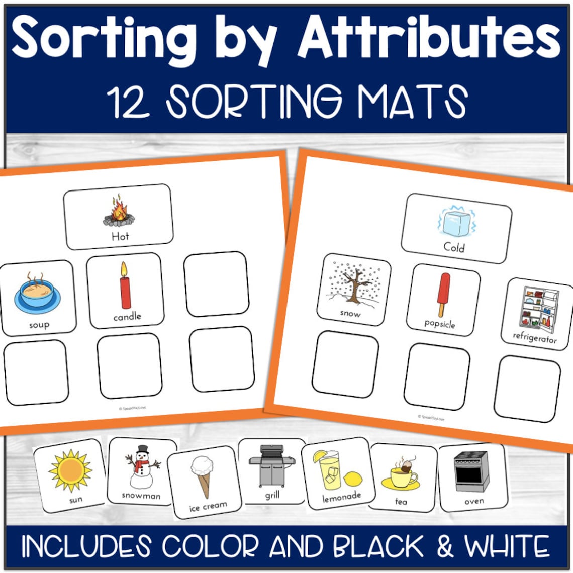 Printable Sorting by Attributes Activity, Describing Words, Preschool ...