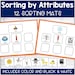 Printable Sorting by Attributes Activity, Describing Words, Preschool ...