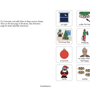 Printable Christmas Interactive Book With Wh Questions, Christmas ...