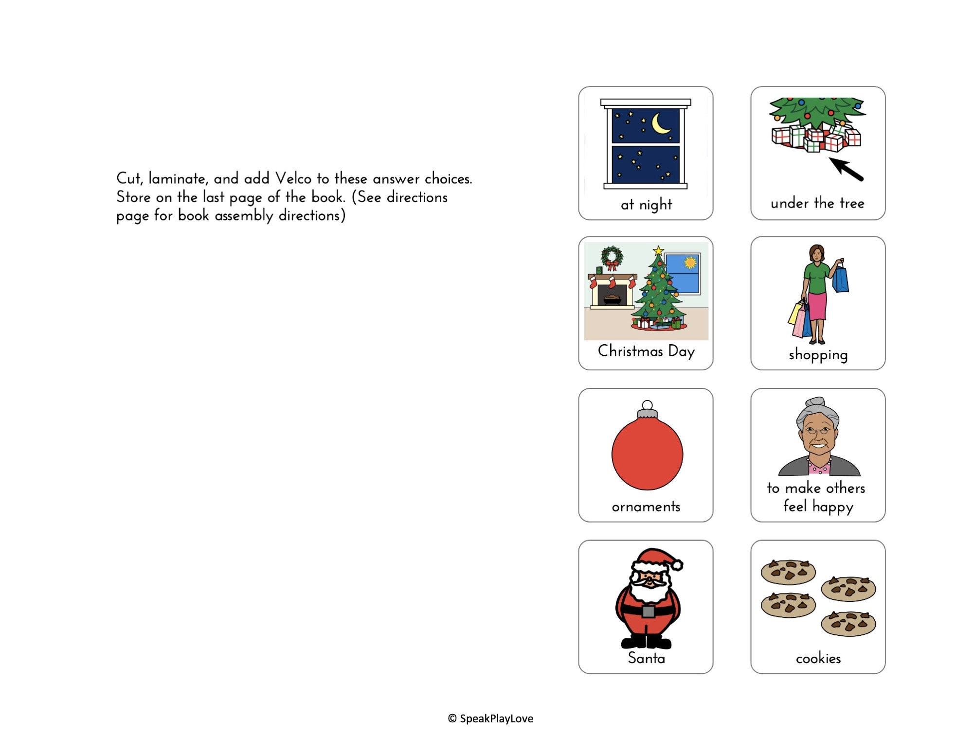 Printable Christmas Interactive Book With Wh Questions, Christmas ...