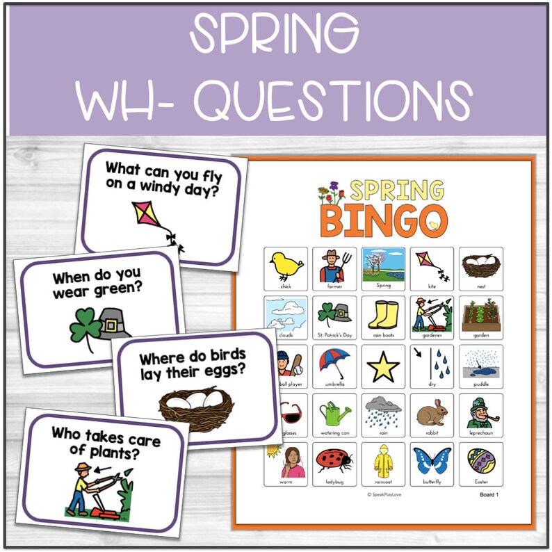 Printable Spring Bingo Activity, 32 Bingo Boards, Language Learning ...