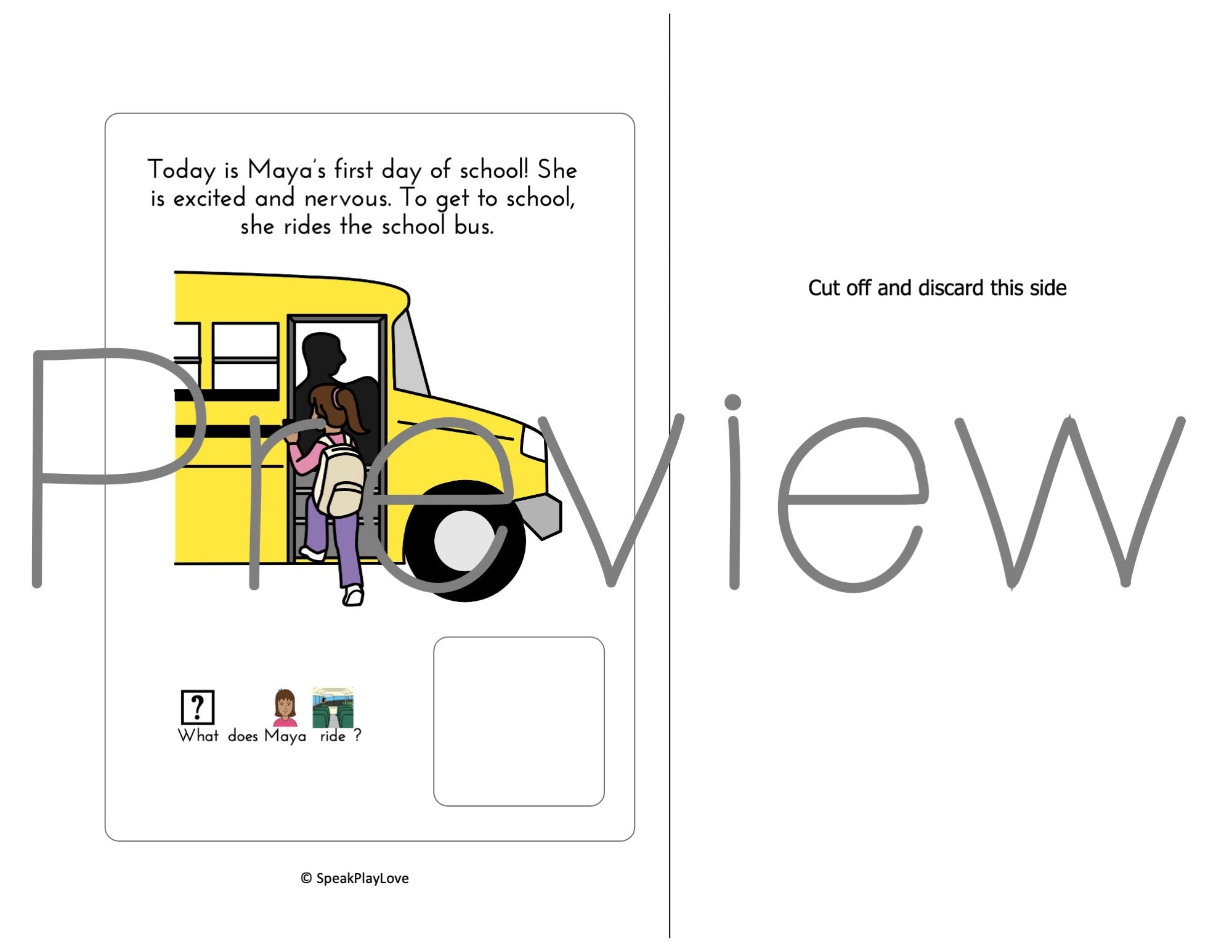 Printable Interactive Books With School-theme, Back to School Speech ...
