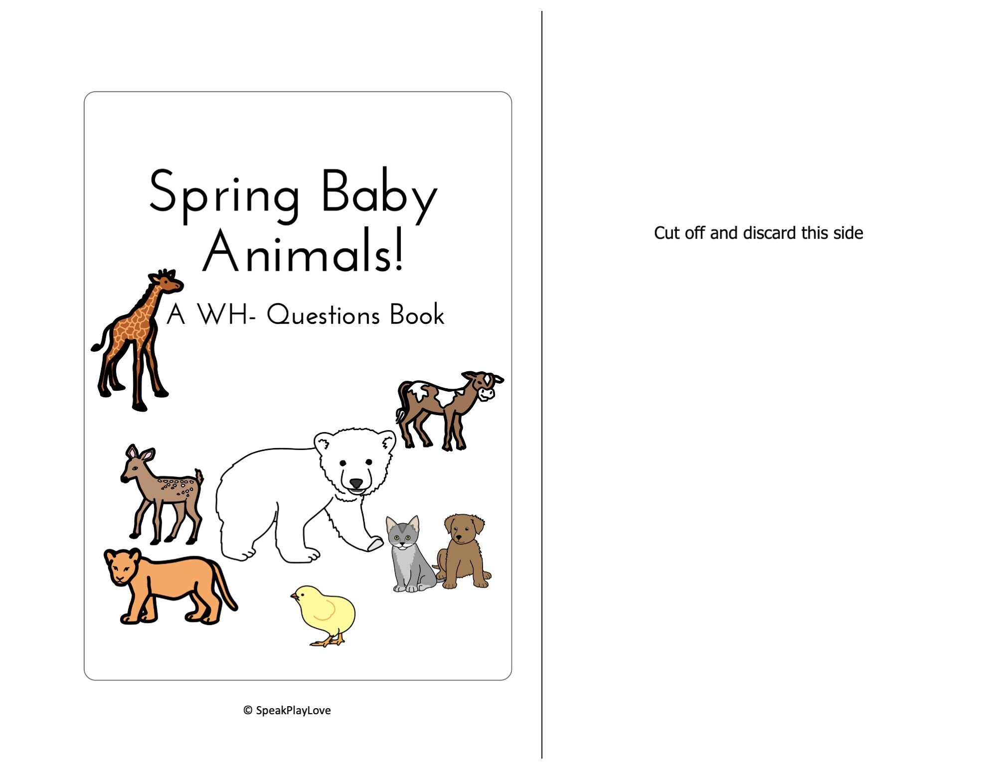 Printable Spring Interactive Books, Wh Questions for Speech Therapy ...