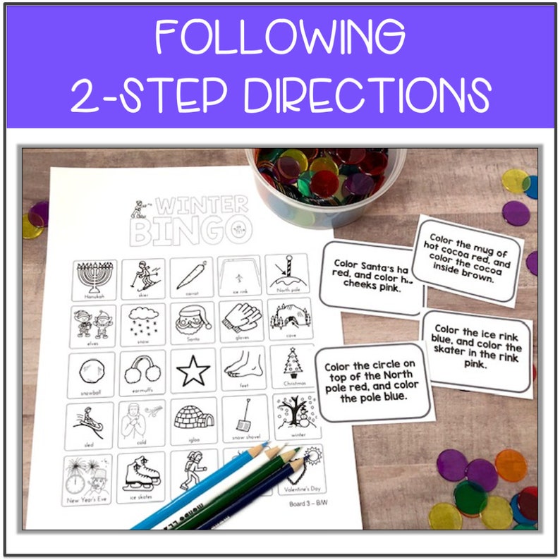 Printable Winter Bingo Activity, 32 Bingo Boards, Homeschool Game ...