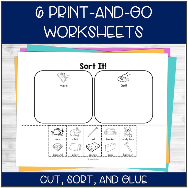 Printable Sorting by Attributes Activity, Describing Words, Preschool ...
