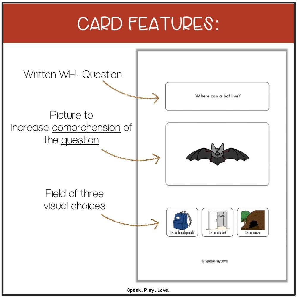 Printable Fall WH Questions Task Cards: Speech Therapy Activity (PDF ...