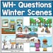Winter WH Questions Picture Scenes: Speech Therapy Materials (digital ...