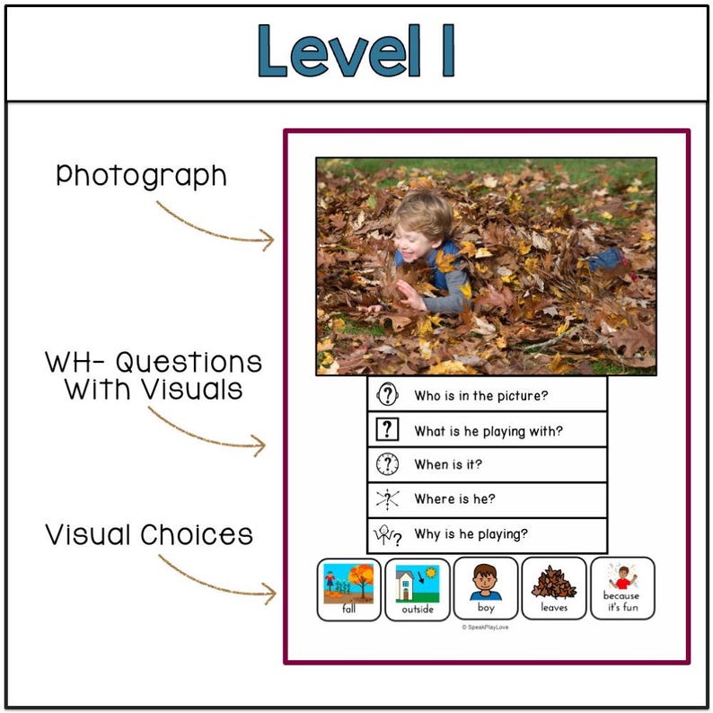 Fall Picture Scenes: WH Questions for Speech Therapy (printable PDF) - Etsy