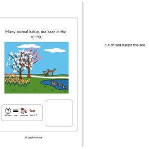 Printable Spring Interactive Books, Wh Questions for Speech Therapy ...
