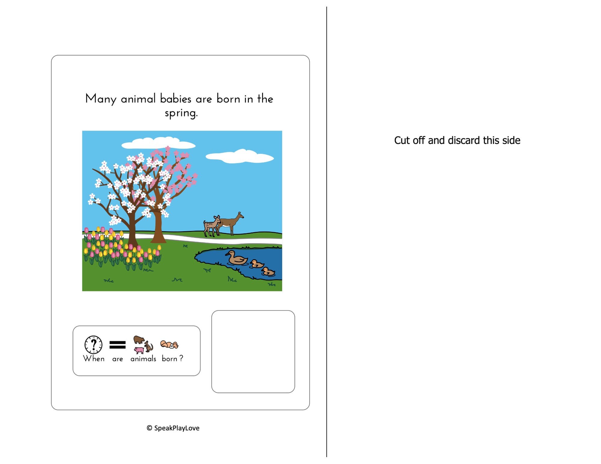 Printable Spring Interactive Books, Wh Questions for Speech Therapy ...
