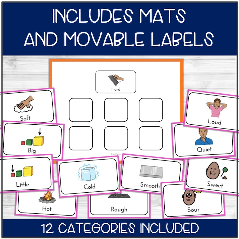 Printable Sorting by Attributes Activity, Describing Words, Preschool ...