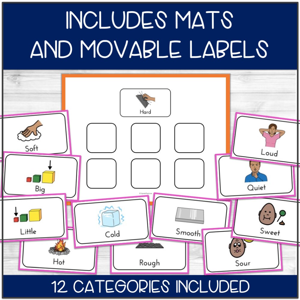 Printable Sorting by Attributes Activity, Describing Words, Preschool ...