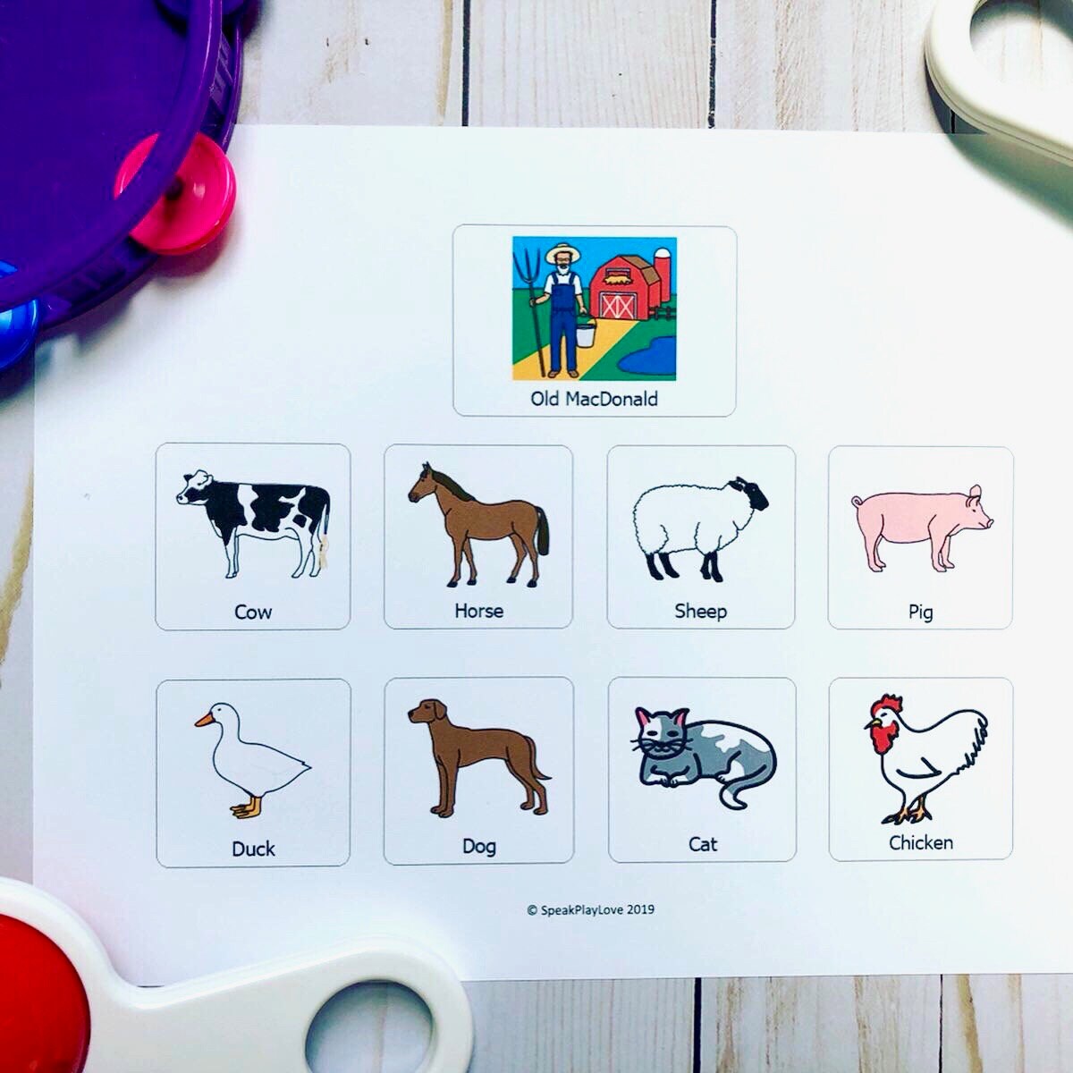 Printable Circle Time Song Visuals, Interactive Communication Boards ...