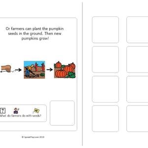 Printable Pumpkin Interactive Book With Wh Questions, Autism Activity ...