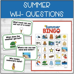 Printable Summer Bingo Activity, 32 Bingo Boards, Language Learning ...
