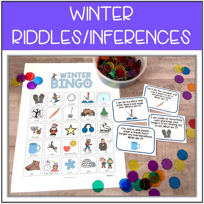 Printable Winter Bingo Activity, 32 Bingo Boards, Homeschool Game ...